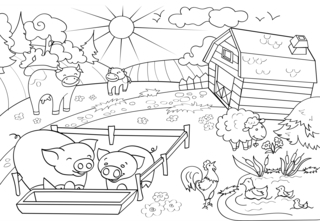 Coloriage Coloriages Animaux Coloriages Animaux De La Ferme